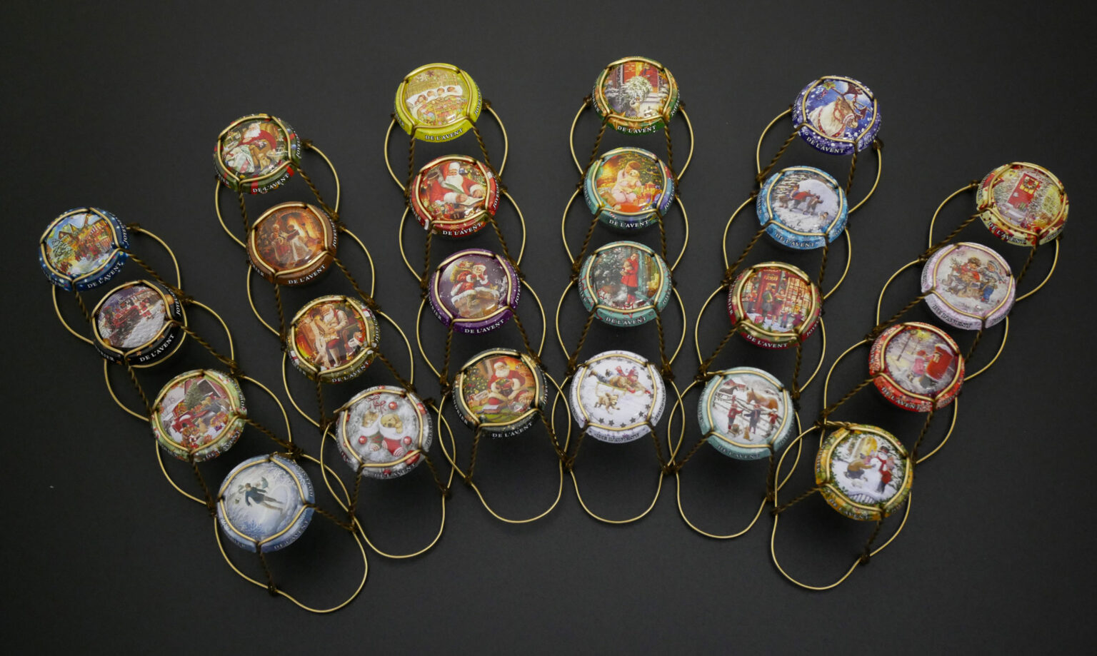 Muselets capsules couronnes | Muselets Collection Calendrier de l’Avent